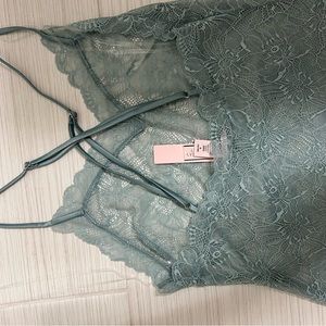 Victoria's Secret | Intimates & Sleepwear | Light Blue Lace Teddy ...